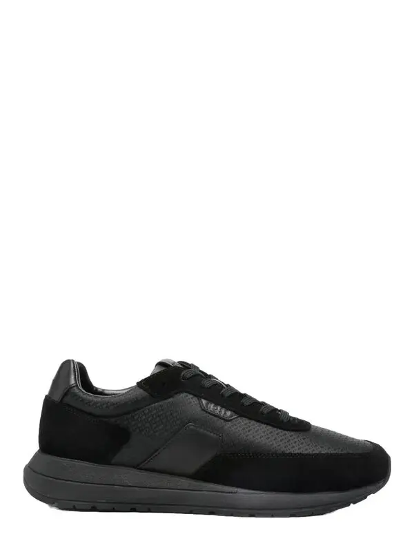 BOSS Panelled Lace-up Trainers - Black