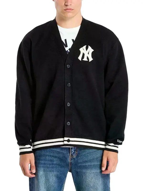New Era Long-sleeve Cardigan - Black