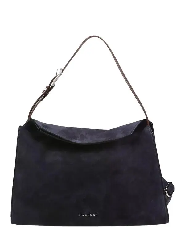 ORTIGNI Leather Shoulder Bag - Blue