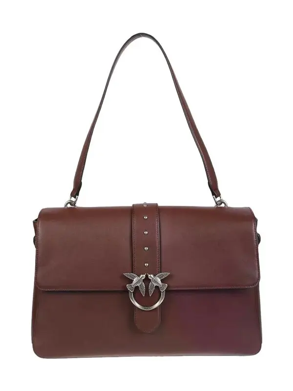 Pinko Leather Shoulder Bag - Brown
