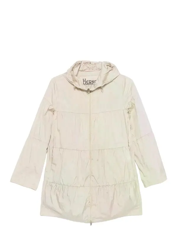 Herno Ruffled Jacket - Neutrals