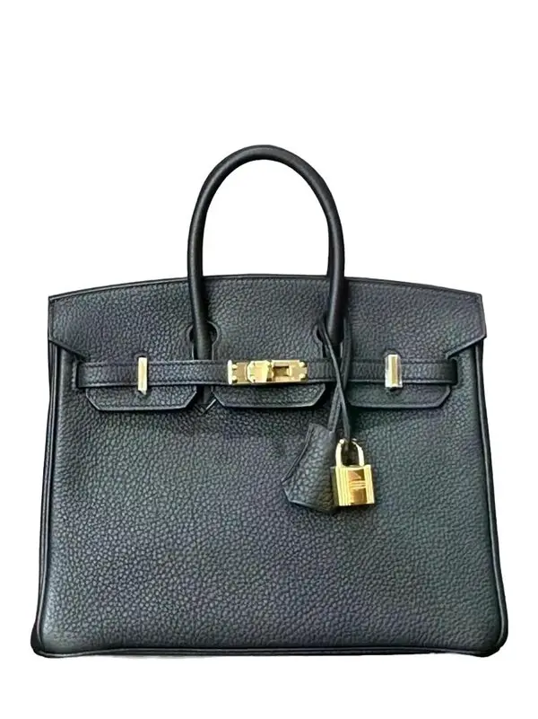 Hermès 2025 25 Birkin Tote Bag - Black