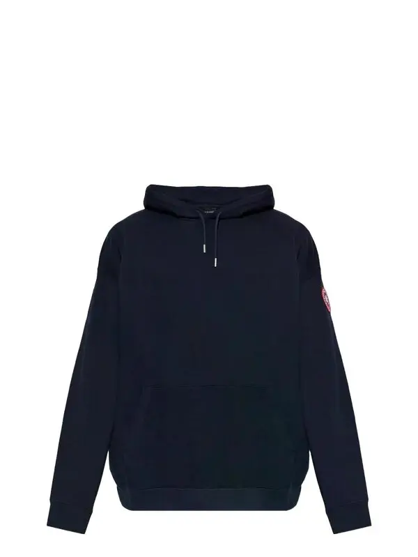 Canada Goose Logo-patch Hoodie - Blue