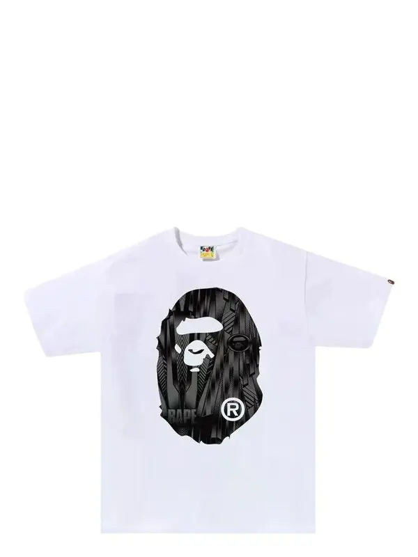 A BATHING APE Speed-racer Big Ape Head T-shirt - White