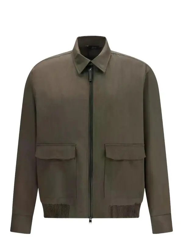 Brioni Long-sleeve Zip Jacket - Green