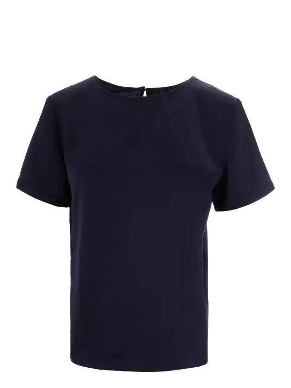 Max Mara Zona Short-sleeve Blouse - Blue