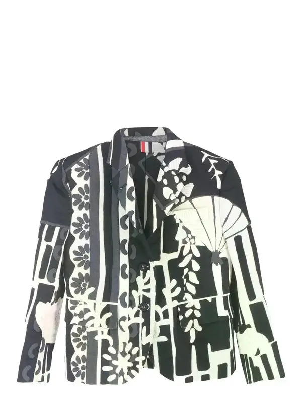 Thom Browne Patchwork Blazer - Black