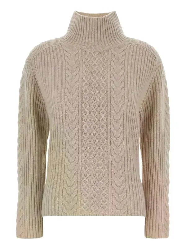 Max Mara Cable-knit Sweater - Neutrals