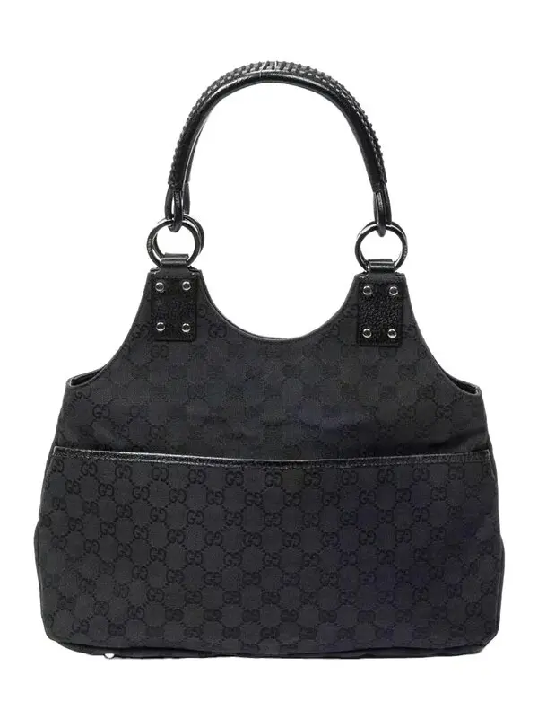 Gucci Medium Monogram Handbag - Black
