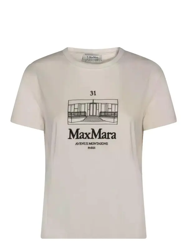 Max Mara Bella Graphic-print T-shirt - White