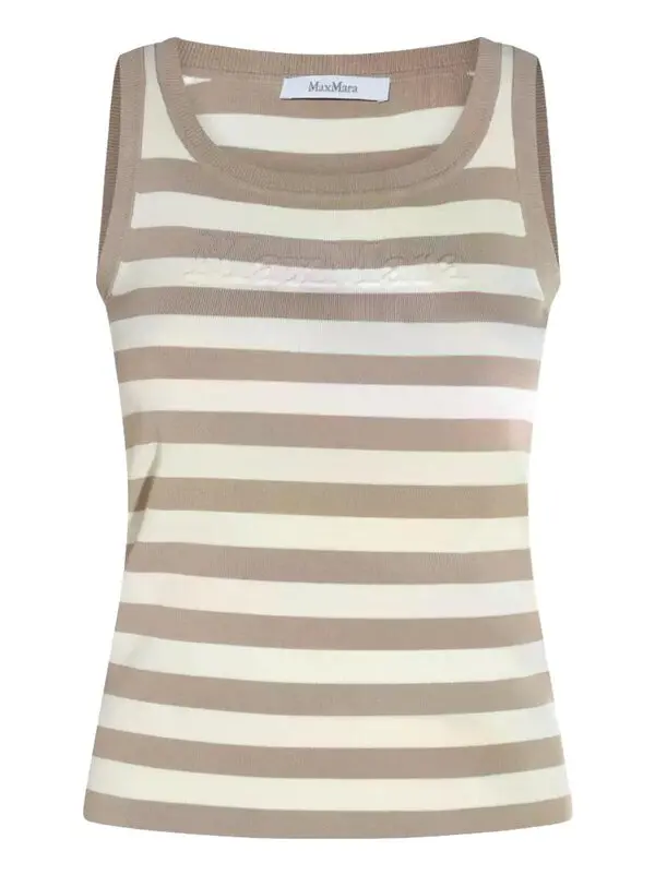 Max Mara Striped Top - Neutrals