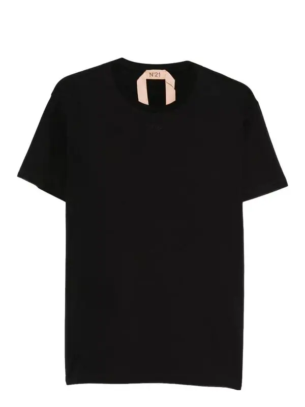 N°21 Logo-detail T-shirt - Black