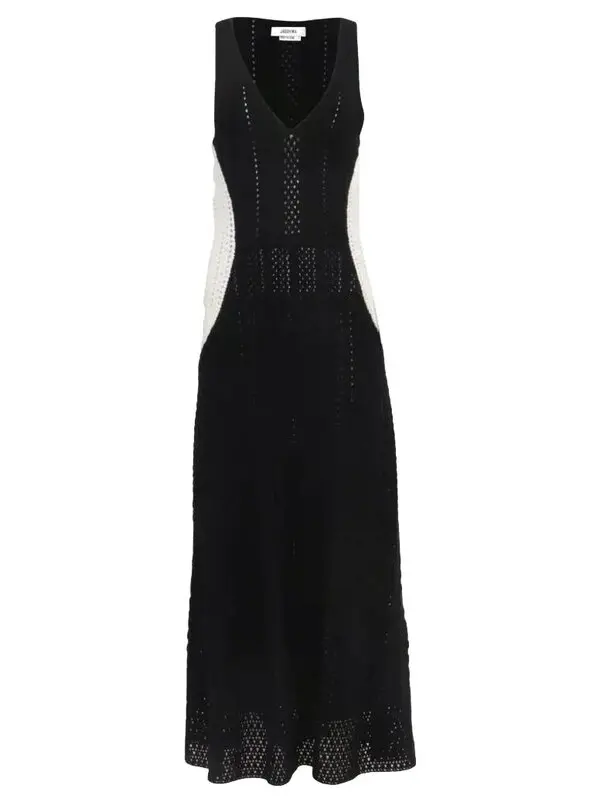 JASON WU Sleeveless Maxi Dress With Macramé Detailing - Black