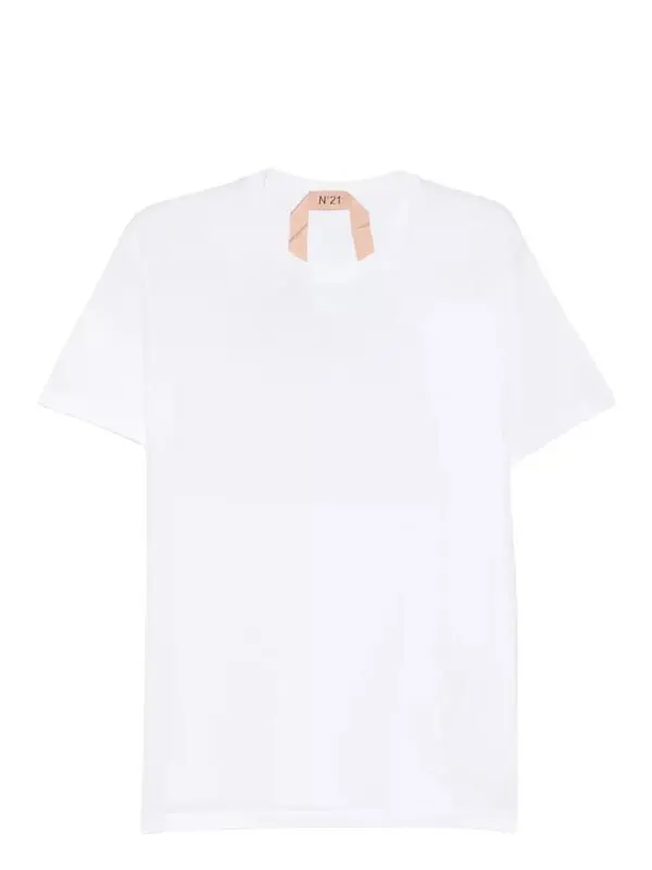N°21 Logo-detail T-shirt - White