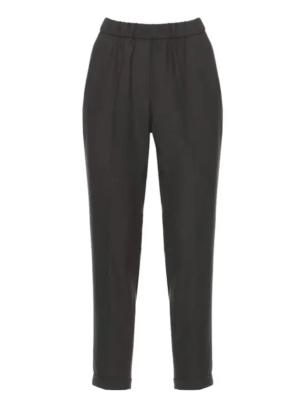 Antonelli Firenze Elasticated Tapered Trousers - Brown