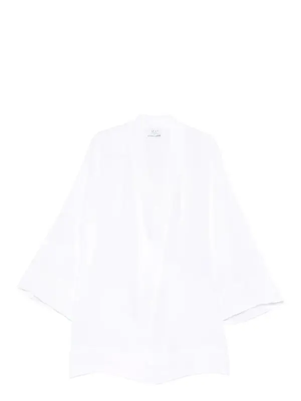 MVP WARDROBE Linen Belted Shirt - White