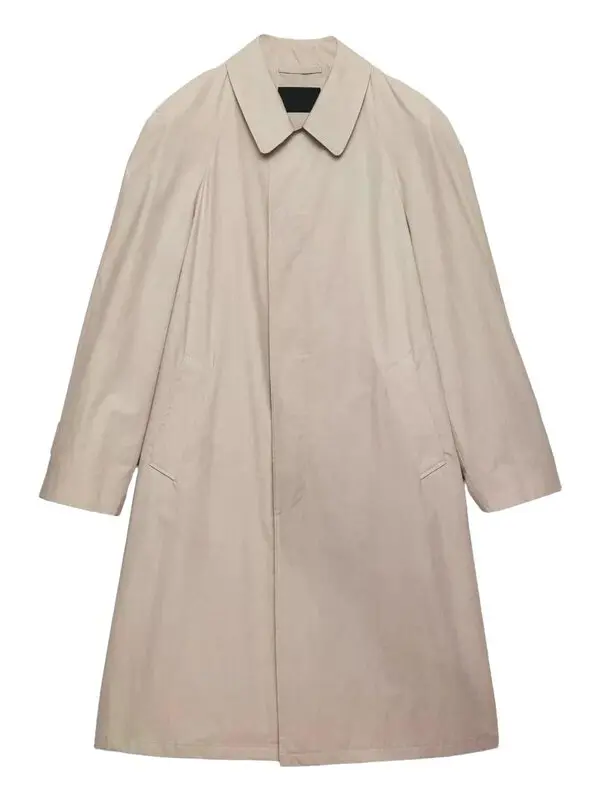 Prada Single-breasted Coat - Neutrals