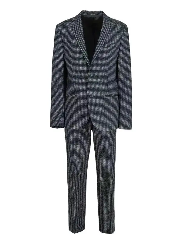 MASSIMO REBECCHI Geometric-patterned Suit - Blue