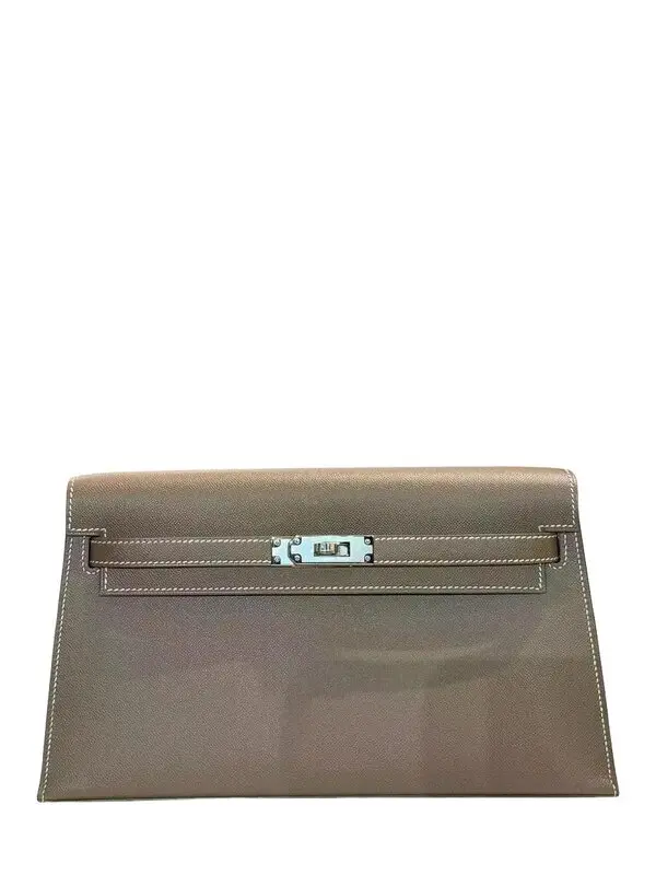 Hermès 2025 25 Kelly Elan Clutch - Neutrals