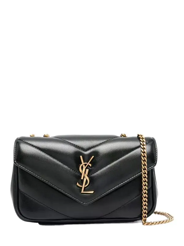Saint Laurent Leather Crossbody Bag - Black