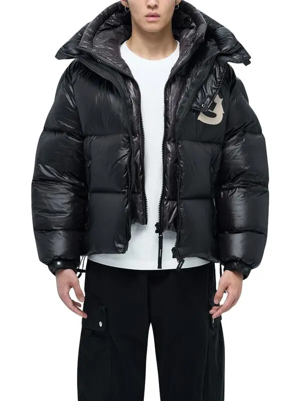 ALPHA STYLE Kudu Gen Double Hood Puffer Jacket 2.0 - Black