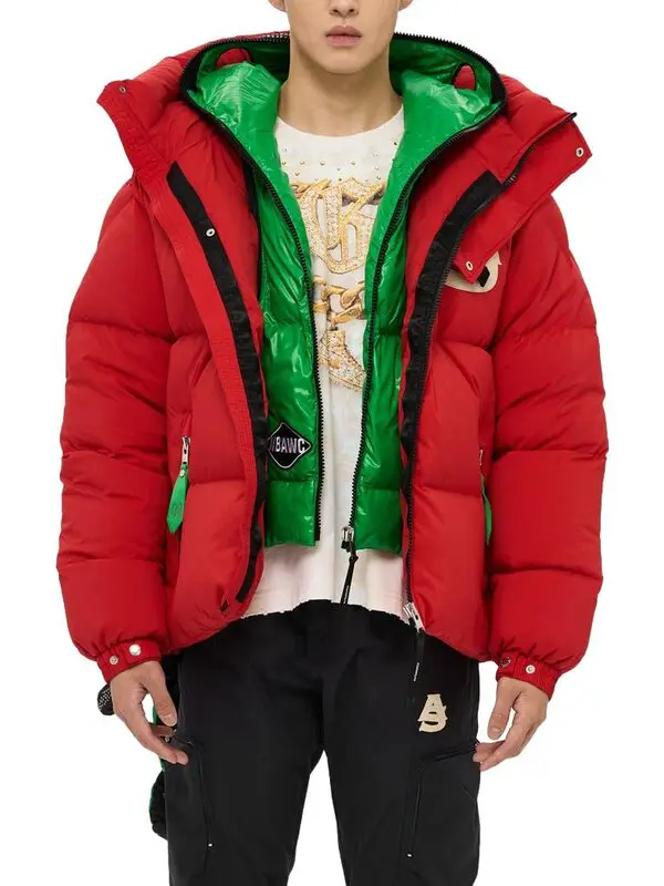 ALPHA STYLE Kudu Puffer Jacket Darkshine Edition - Red