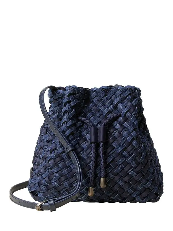 NAGHEDI Medium Gramercy Bucket Bag - Indigo