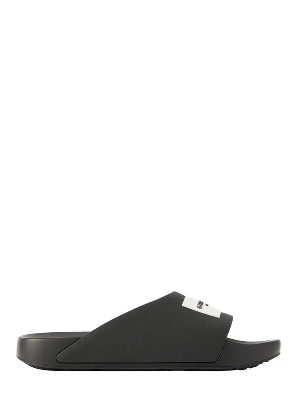 Givenchy Rubber Slides - Black