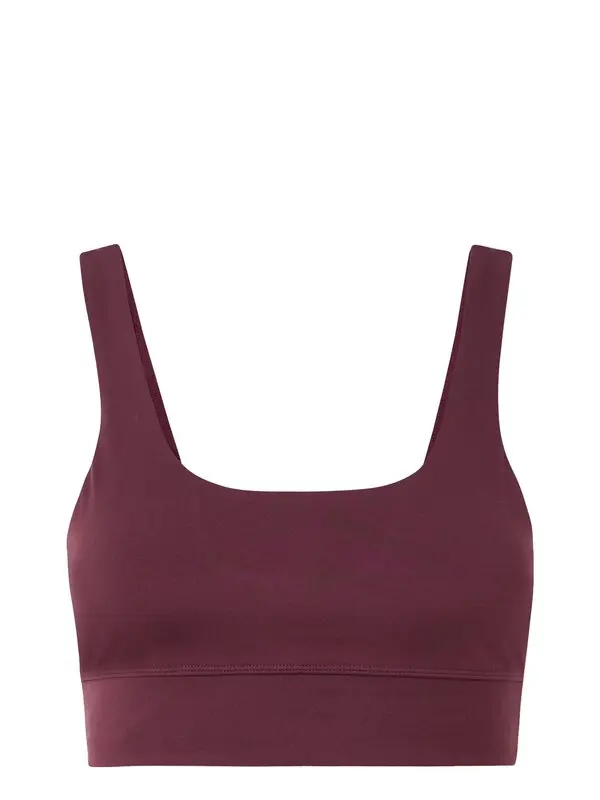 Varley Cori Freesoft Jersey Sports Bra - Burgundy