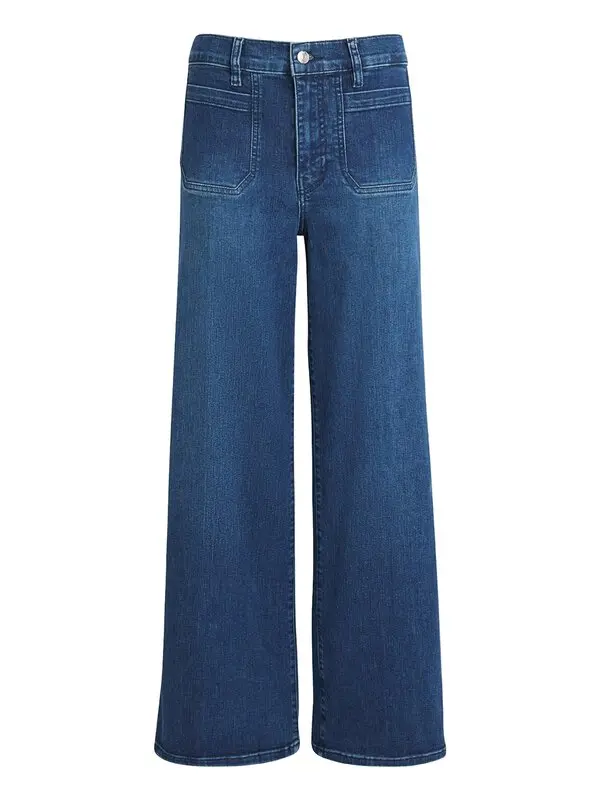 FRAME Le Slim Palazzo Bootcut Jeans - Blue