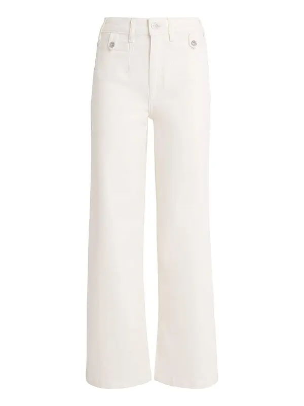 Paige Anessa Wide-leg Jeans - Ivory