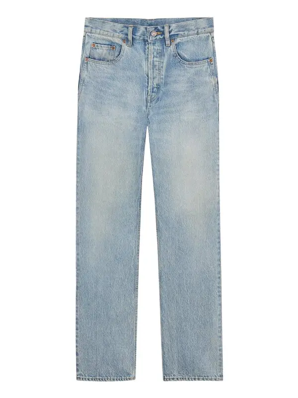 Saint Laurent Straight Jeans - Purple