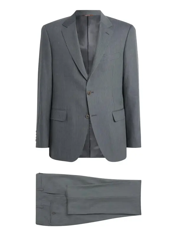 Canali Linen-wool 2-piece Suit - Green
