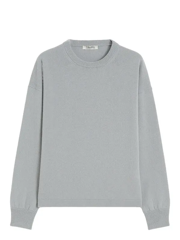 Max Mara Wool-cashmere Crew-neck Sweater - Blue