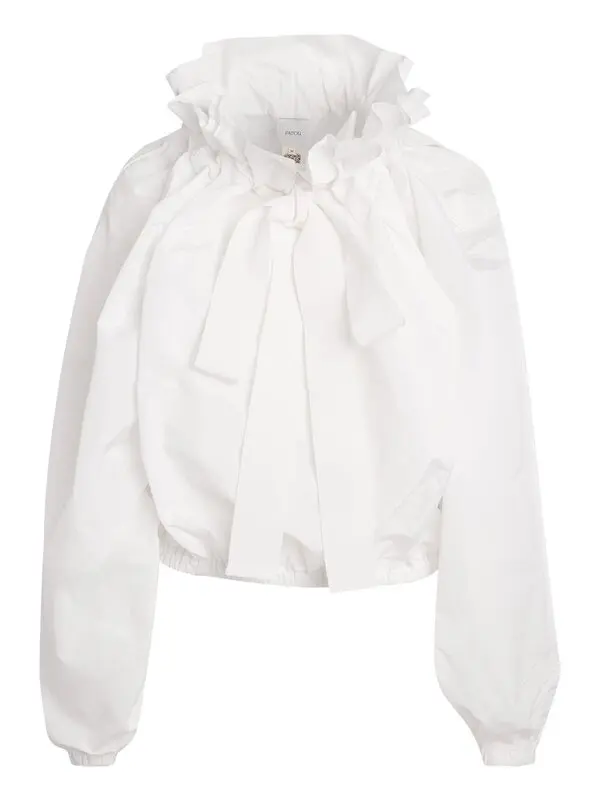 Patou Tie-detail Iconic Blouse - White