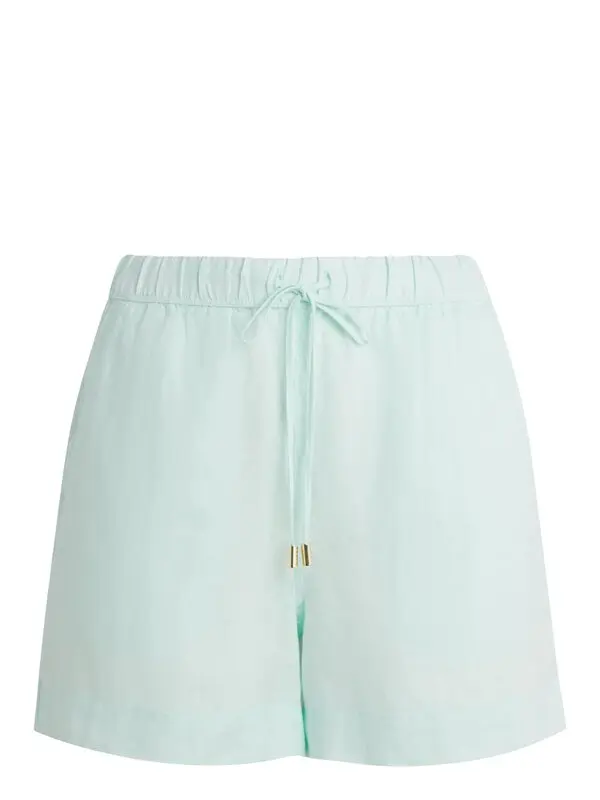 Heidi Klein Linen Drawstring Corfu Shorts - Green