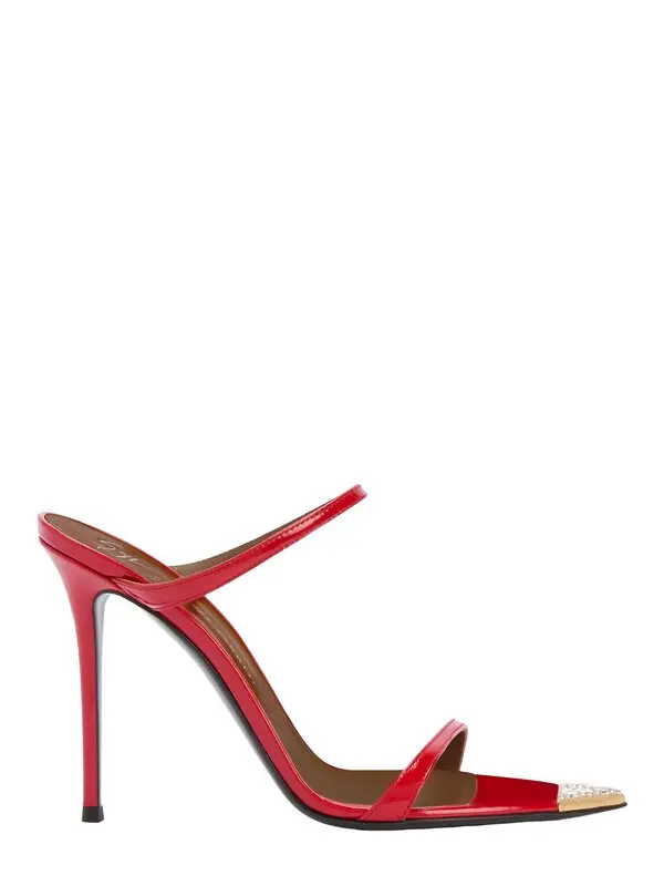 GIUSEPPE ZANOTTI Intriigo Jewelry 105 Sandals - Red