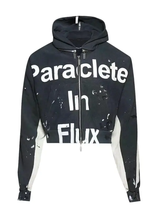 RRR123 Paraclete In Flux Rose Hoodie - Black