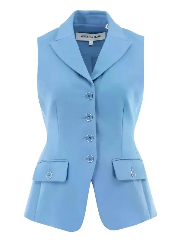 Veronica Beard Benny Waistcoat - Blue