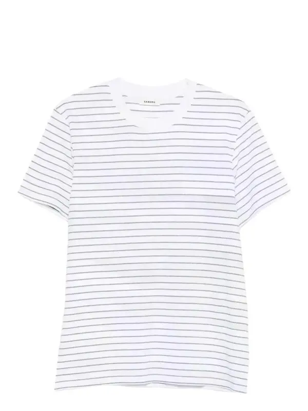 Sandro Striped T-shirt - White
