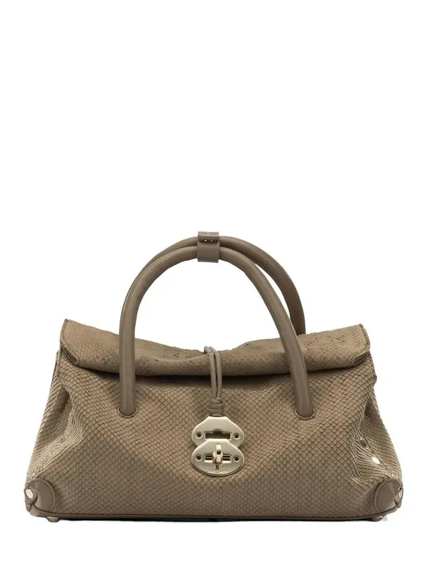 ZANELLATO Handbag With Turn Lock - Brown