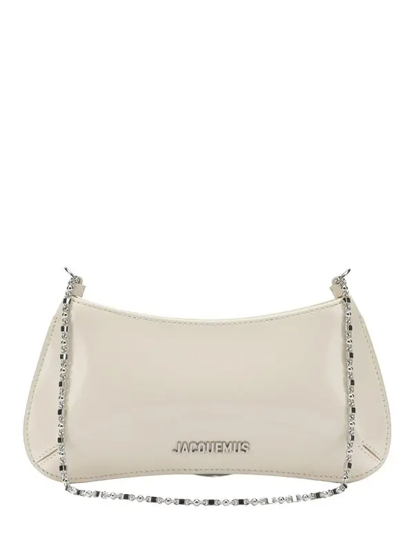 Jacquemus Le Petit Bisou Chaine Small Shoulder Bag - White