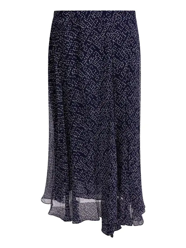 MARANT ETOILE Lycia Printed Midi Skirt - Blue