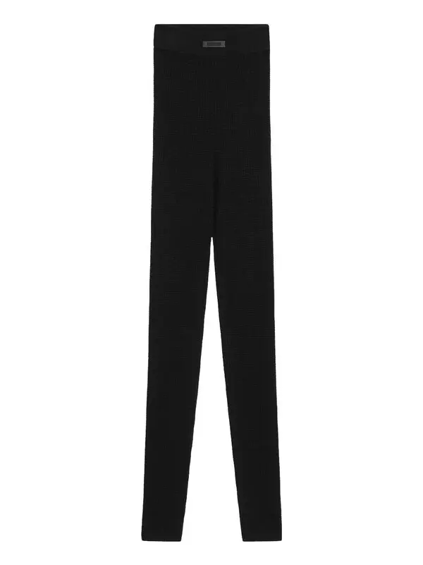 Fear Of God Leggings In Stretch Waffle Fabric - Black
