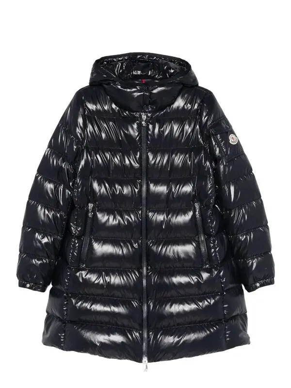 Moncler Courcelles Long Coat - Navy