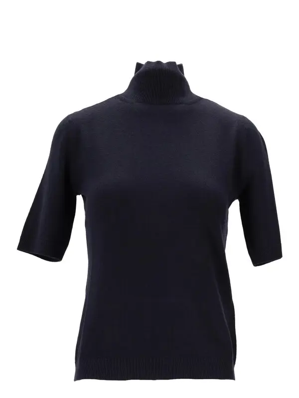 Max Mara Maglia Canottiera Top - Blu Marino