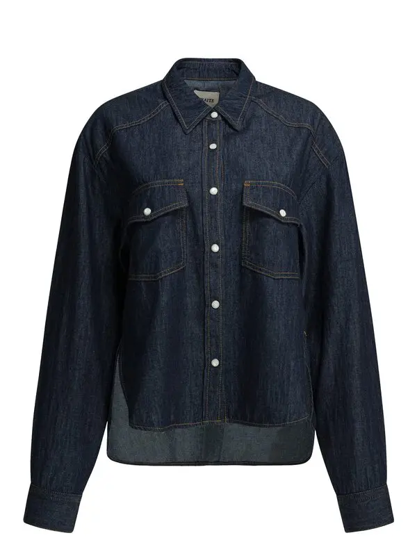 Khaite Cotton Jacket - Blue