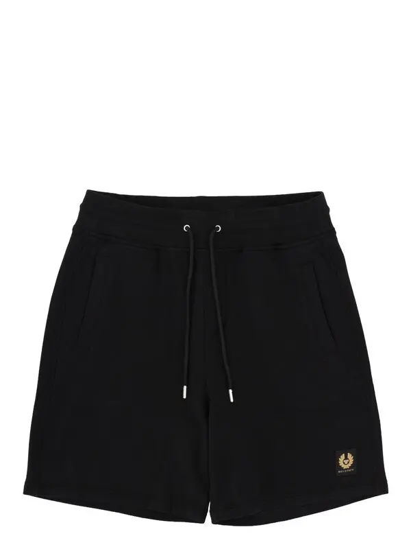 Belstaff Logo Regular Fit Shorts - Black