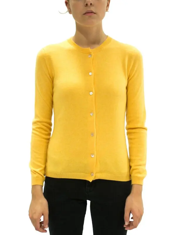 LA ROSE Cashmere Cardigan - Giallo