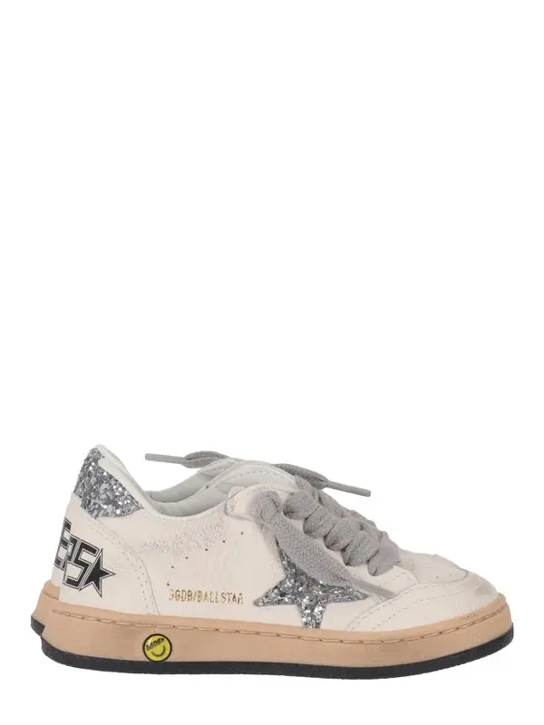 GOLDEN GOOSE Ball Star Sneakers - White/silver